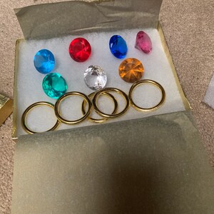 Sonic 7 Chaos Emeralds With a Ring IN A BAG - Etsy