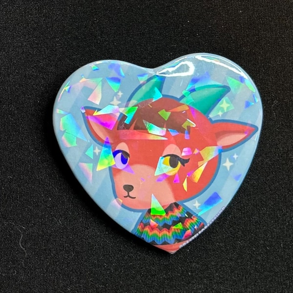 Chai Animal Crossing Cute Vinyl Sparkly Star Holographic Sticker Etoile ...