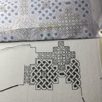 Celtic Blackwork Pattern. Modern Blackwork. Intricate Blackwork Embroidery Pattern. Celtic ...