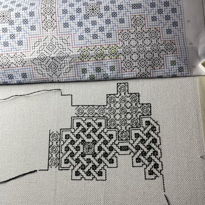 Winter Solstice Cross Stitch Pattern, Winter Decoration, Geometry Cross ...