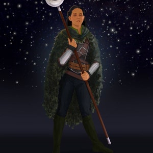 Custom Fantasy Character Bust Portrait Character Commission Painting ...