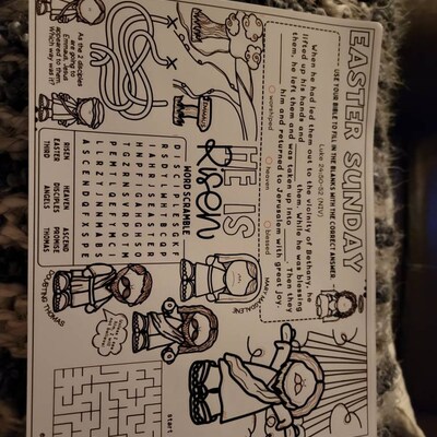 Jesus Heals a Paralyzed Man Activity Placemat, Jesus Bible Story ...