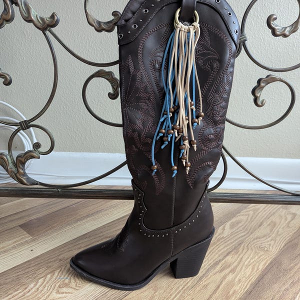 Handmade Boho Boot Charms: Cowgirl Boot Bling (pair) - Etsy
