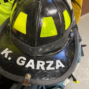 Custom Firefighter Helmet Shield Decal You Pick the Colors - Etsy