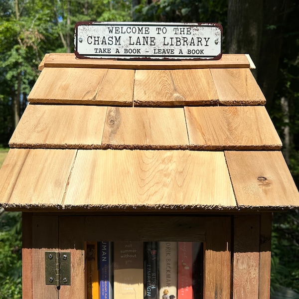 Custom Text Library Sign - Personalized Reading Community Share Library ...