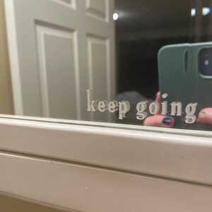 Motivational Mirror Decal Mirror Sticker Bathroom Decor | Etsy