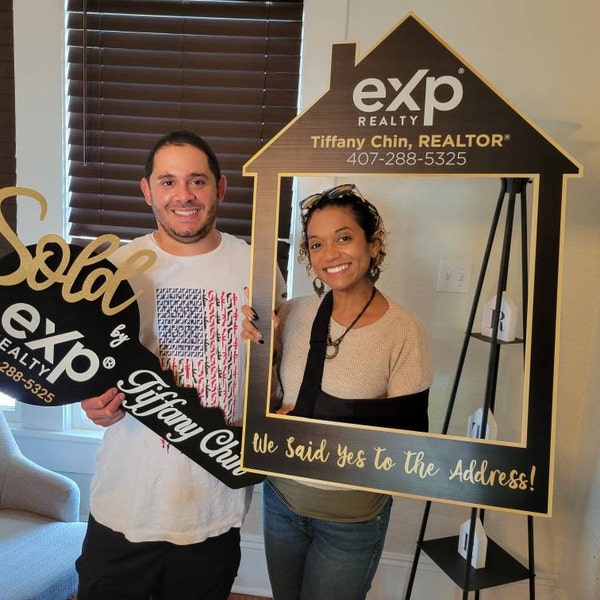 Real Estate Marketing Photo Booth Props | Realtor Selfie Frame ...