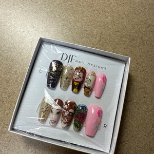 Pluto Christmas Light Nails/ Dsney Christmas Press on Nails - Etsy