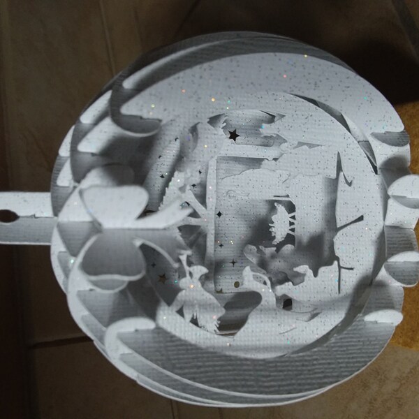 3D Birthday Popup Sphere Papercraft Template, Papercut SVG, Png Pdf ...