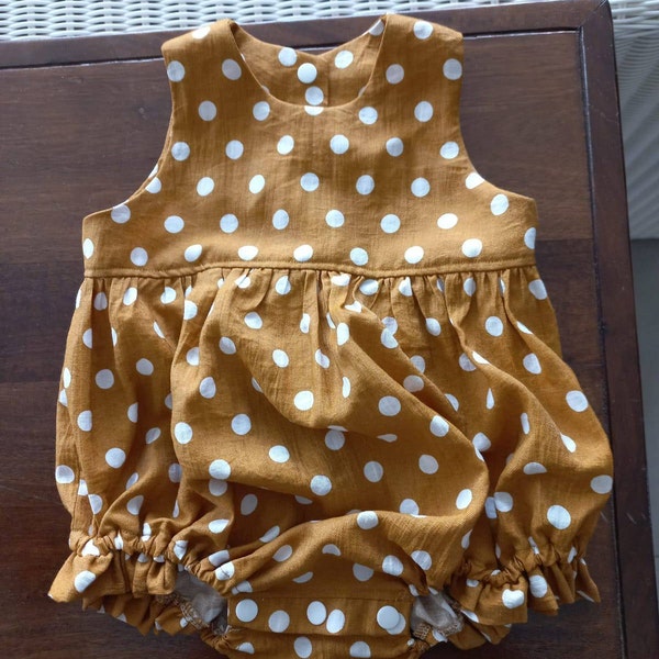 Anne-marie Bubble Romper PDF Sewing Pattern – Ruffle Leg (sizes 0-3mo ...