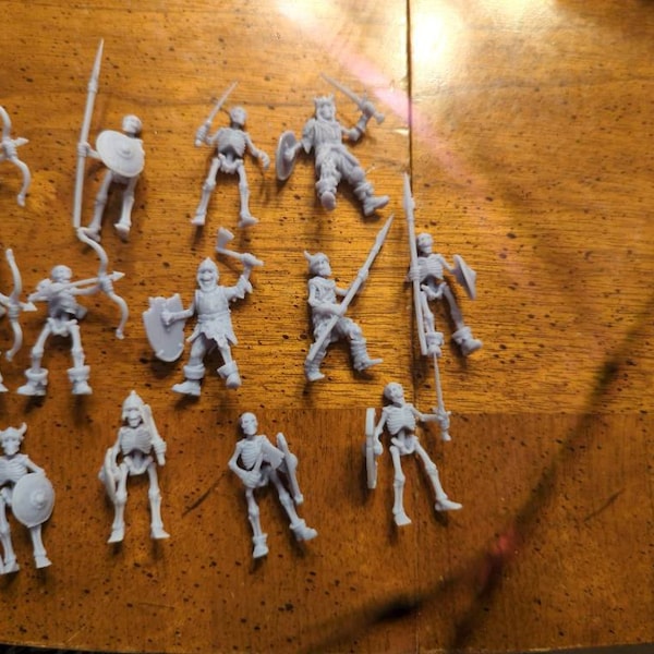 Skeleton Army Squad for Dnd Dungeons and Dragons, Undead Army, 28mm ...