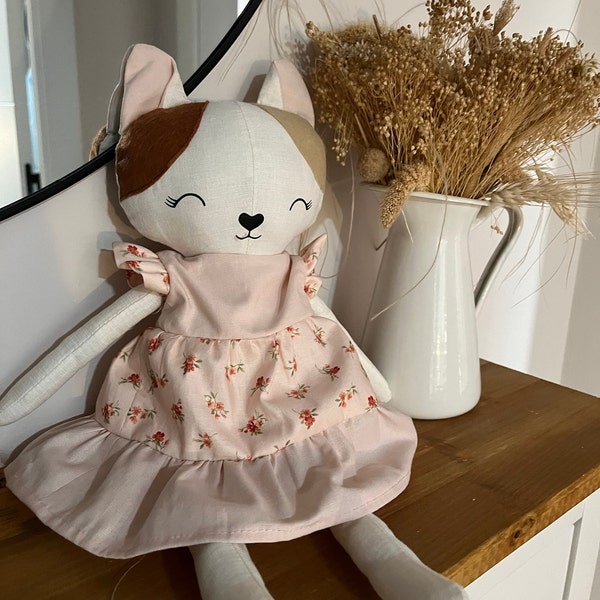 Cat Sewing Pattern PDF - Make More Than One Type of Cloth Cat Doll ...