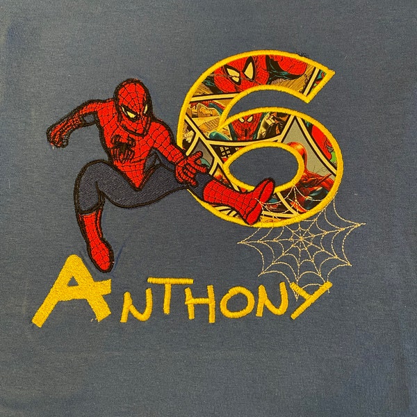 Embroidery Design Spiderman Superhero Pes Hus Jef 5 Sizes - Etsy