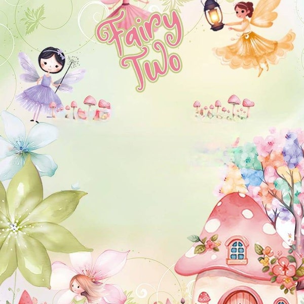 Watercolor Fairy Garden Clipart Cute Fairy Garden Clipart Enchanted ...