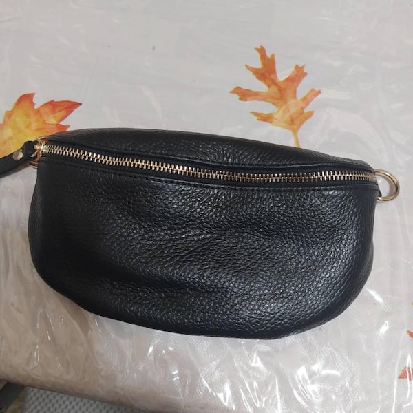 Suede Bag Light Blue With Patterned Straps, Suede Leather Fanny Pack ...