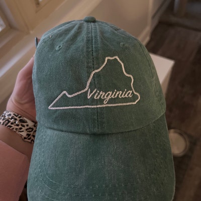 State Hat, Monogrammed Hat, Embroidered Hat, Distressed Hat ...