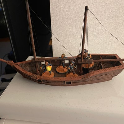 Dnd Terrain Skiff Ship Dwarves, Elves and Demons 28mm Miniature D&D ...