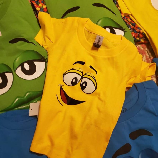 Group Family Matching Shirts, M&m Shirts Group Shirts, Candy Matching ...