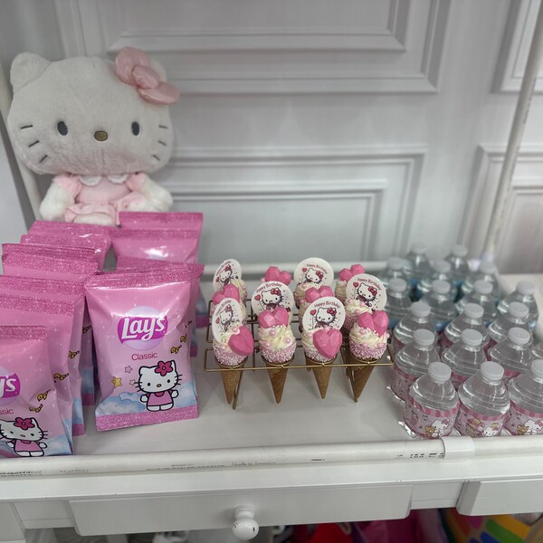 Hello Chips Kitty Party Chip Bags Sanrio Kitty Birthday Party Treats ...