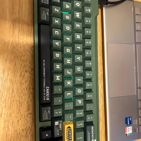 Gradient Shadow Side-printed Keycap Set, OEM Profile, Shine-through ...