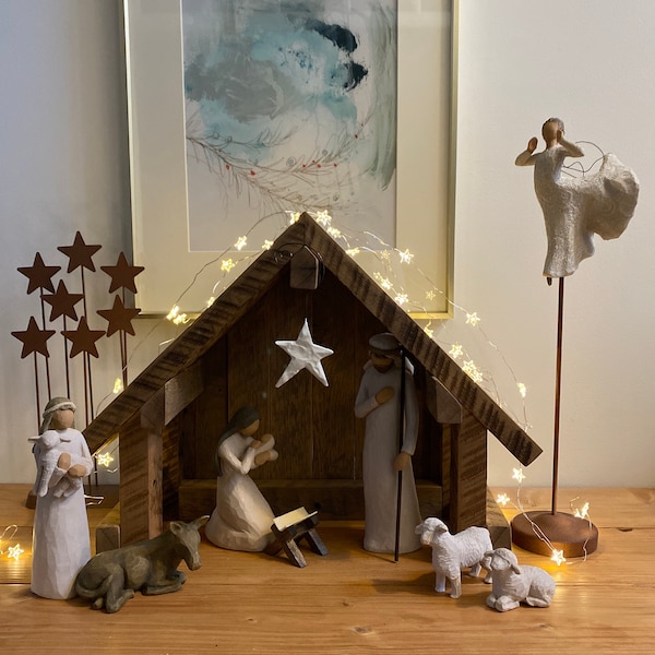 Angel Pedestal Stand, Raised Display Stand for Willow Tree Nativity ...