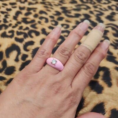 Hammered Ovaloid Ring - Etsy