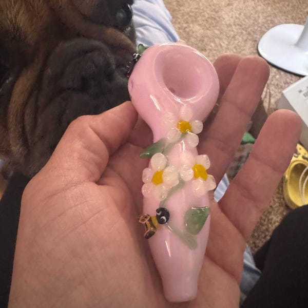 Strawberry Glass Pipe - Girly Hand Pipes - Beautiful Girly Pipe - Cute ...