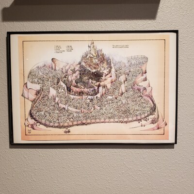 LABYRINTH Movie Map Original Illustration - Etsy