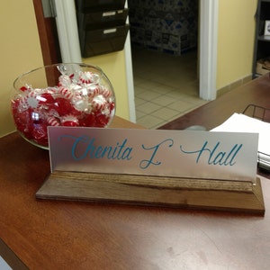 Personalized Name Sign Name Tag for Office Desk Decor Modern Desk Name ...