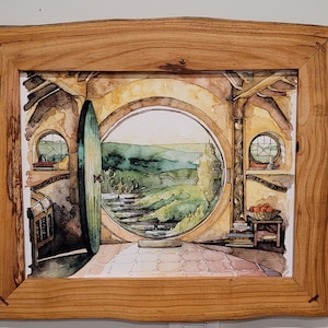 Bag End Painting, Watercolor Painting, Bag End Art, Lord, Fantasy Art ...