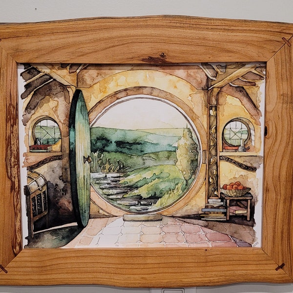 Bag End Painting, Watercolor Painting, Bag End Art, Lord, Fantasy Art ...