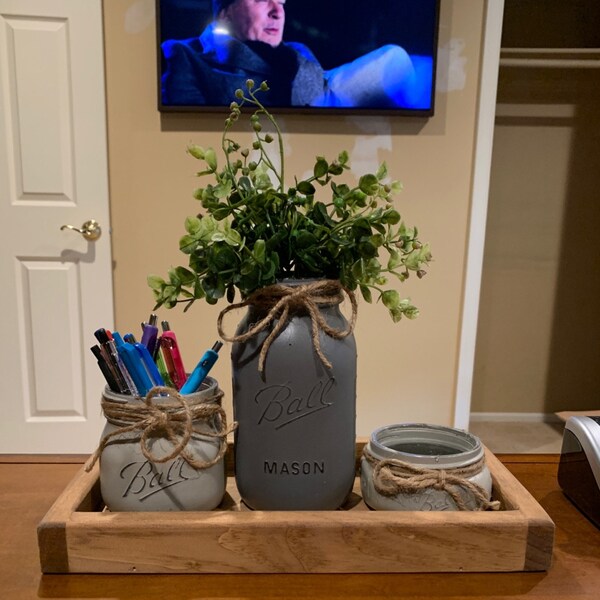 Office Decor, New Job Gift, Rustic Office Desk Accessories, Office ...