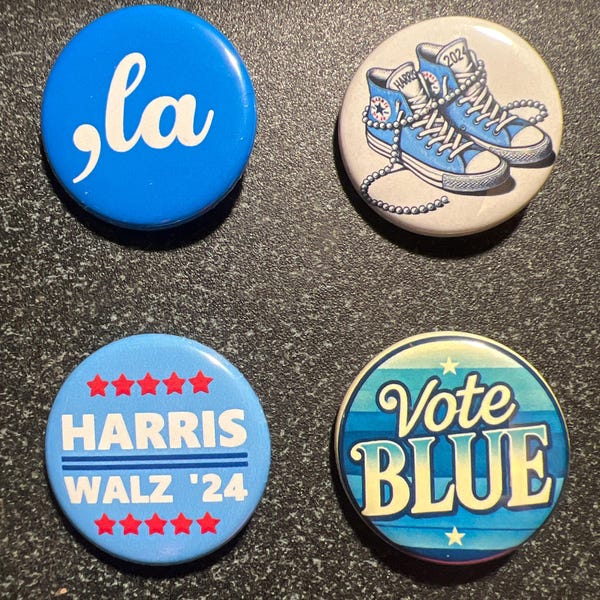 OMG GOP WTF Button, 2.25 Inch Pinback Button, Democrat Button ...