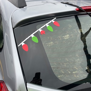 Retro Christmas Light Decal Kit for Your Car Holiday / Christmas Vinyl ...