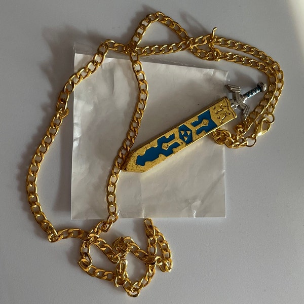 Zelda Master Sword Necklace: Breath of the Wild Removable Sword ...