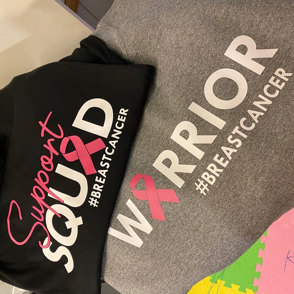 Support Squad Breast Cancer Warrior Svg Png, Pink Ribbon Svg, Cancer ...