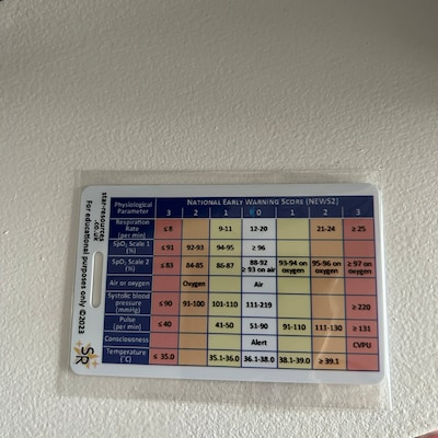 Bristol Stool and Urine Colour Charts ID Badge Flash Card Nurse Student ...