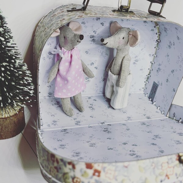 DIY Mini Mouse Family Toy Sewing Pattern no Clothes Cute Scandi Rag ...