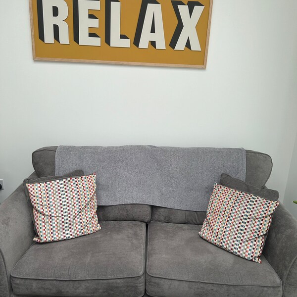 Bespoke Large Painted Wooden Sign - Drop Shadow - Etsy UK