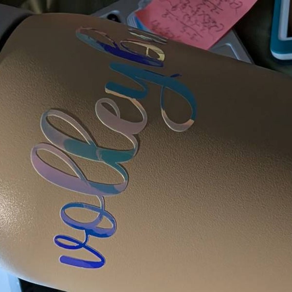 Layered Vinyl Sticker, Name Decal for Tumblers, Name Stickers for ...