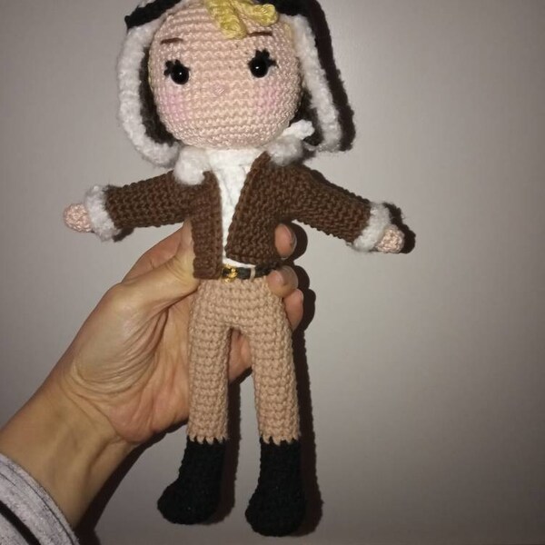 Crochet Pattern Amelia/ Doll Amelia/ Amelia Amigurumi/ Aviator Doll - Etsy