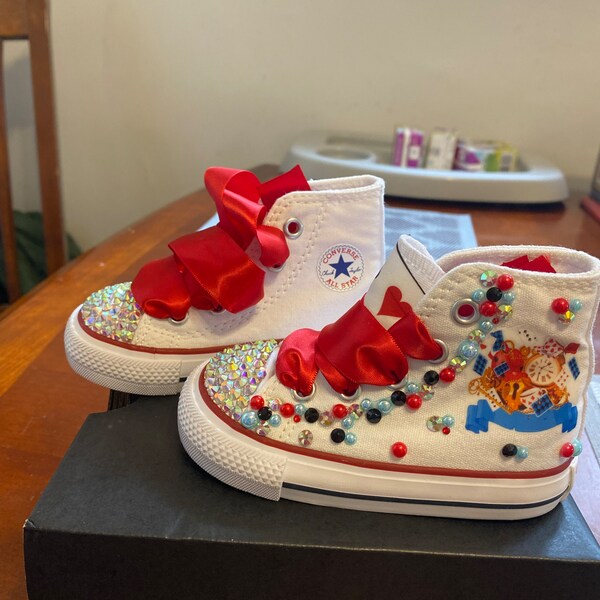 Alice in Wonderland Bling Shoes, Wonderland Birthday Shoes, Alice in ...
