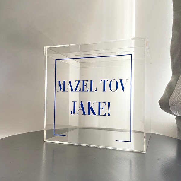 Personalized Wedding Card Box | Personalized Raised Text Card Box | 3D ...