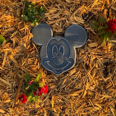 Medium Mickey Stepping Stone Concrete - Etsy