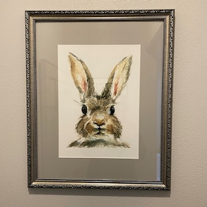 Watercolor Rabbit Rabbit Print Pooka Print Jackrabbit | Etsy