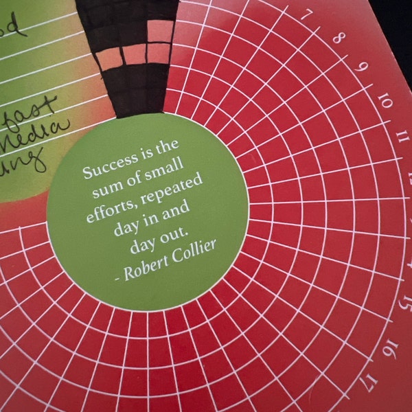 Slim To-do List & Notepad Pink and Red Bold Deskpad | Tear off Notepad ...