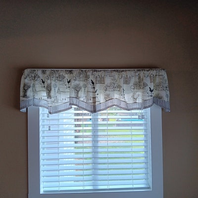 Kitchen Curtain Valances Farmhouse Curtains Valances for - Etsy