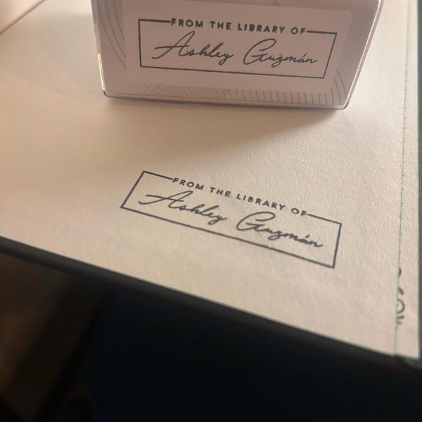 Personalized Book Stamp | Book Embosser Stamp | Custom Book Stamp ...