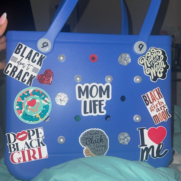 Dope Black Girl Purse Charms for Your Bogg Bag, Original and Baby Bogg ...