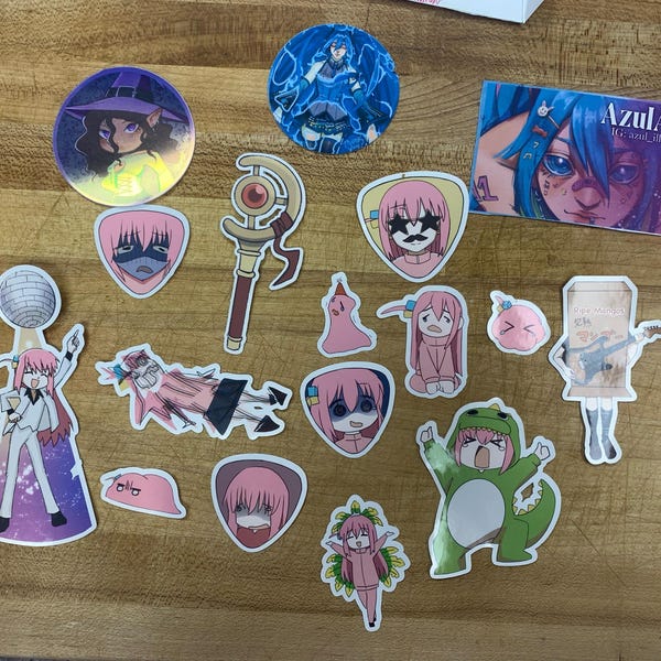 Bocchi the Rock! Bocchi Anime Sticker Sheet Funny Faces Version - Etsy